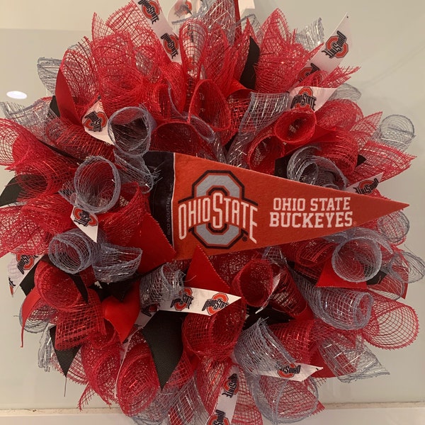 Ohio State Wreath - Etsy