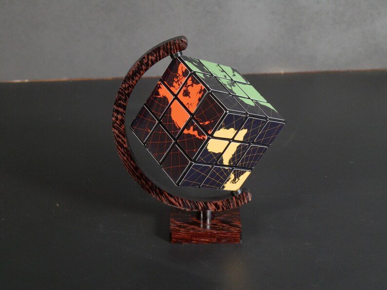 Rubik's Cube Earth Globe World Map Decoration Geography, World Map ...