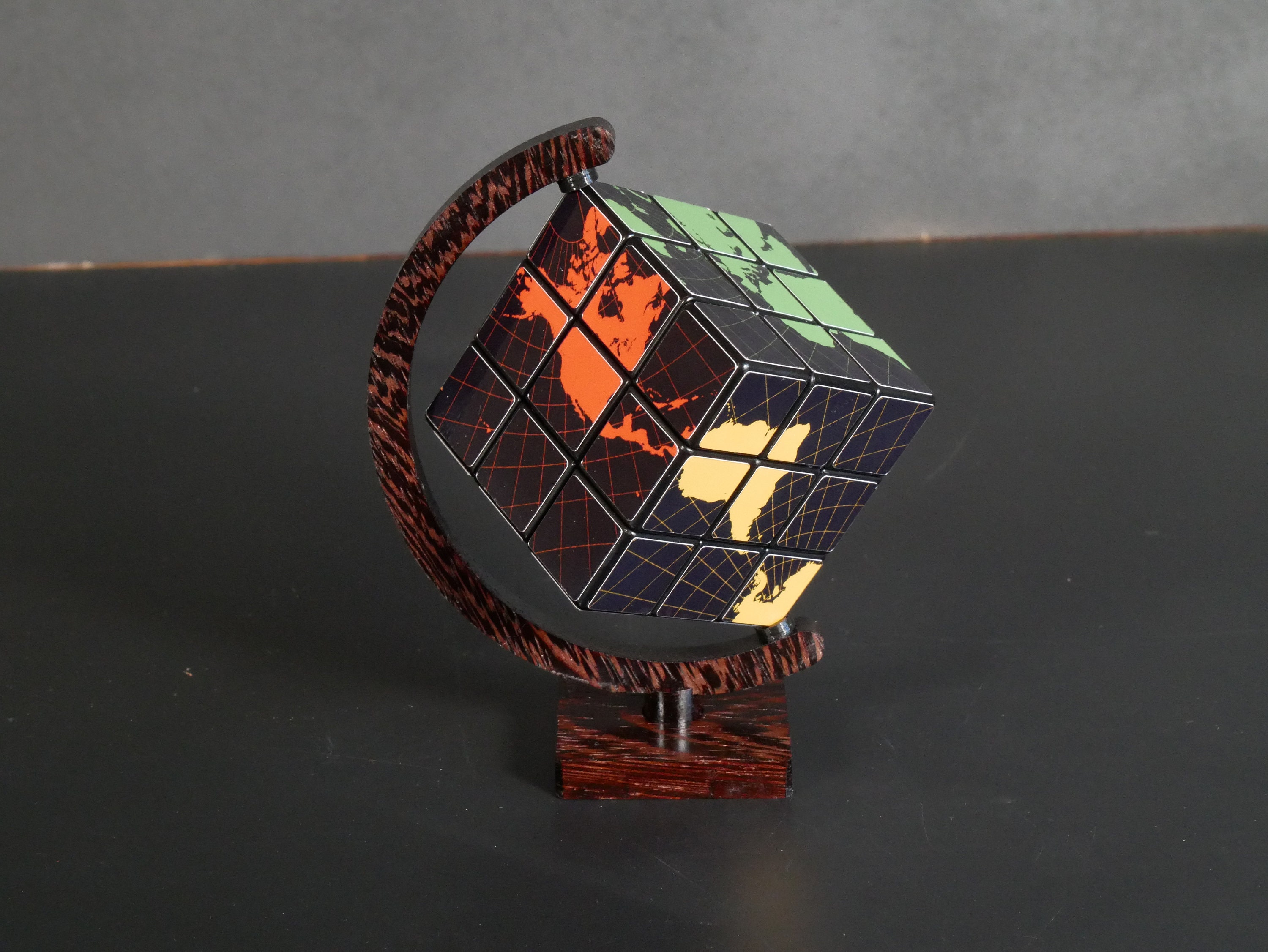 Rubik's Cube Earth Globe World Map Decoration Geography, World Map ...