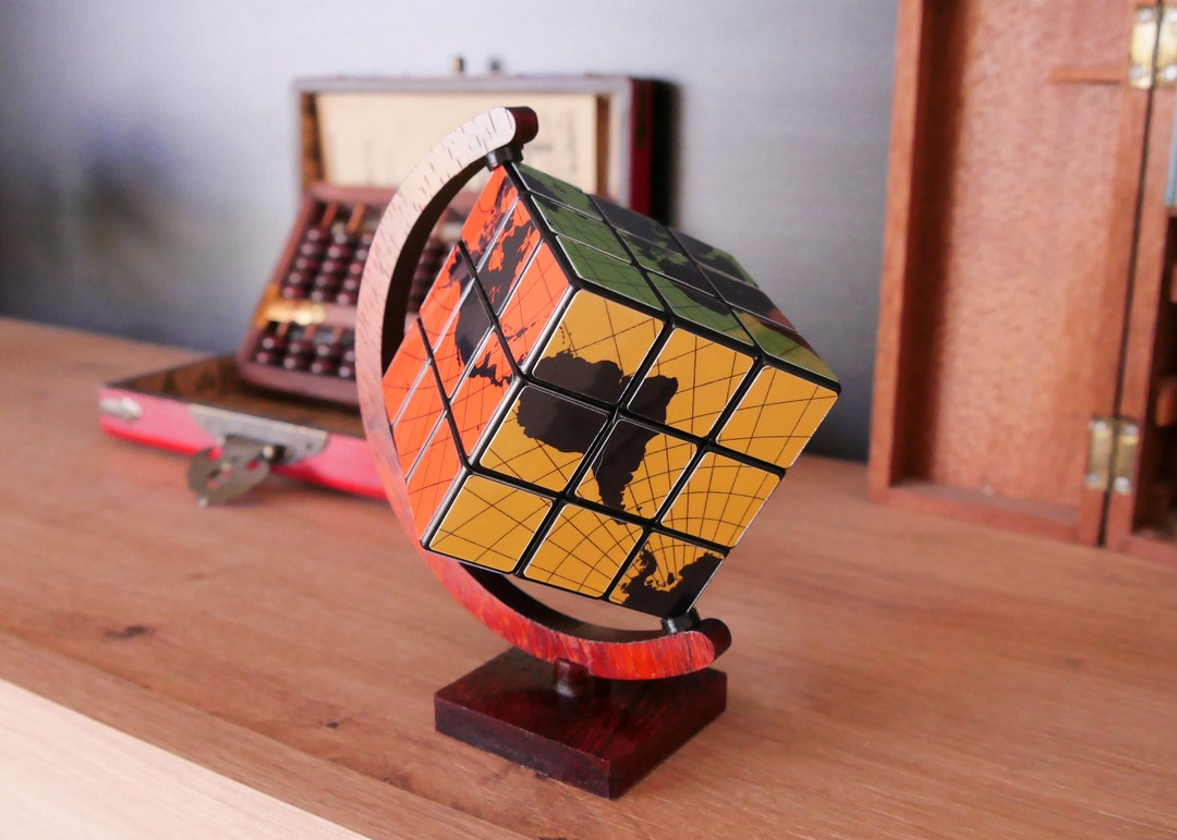 Rubik's Cube Terrestrial Globe World Map Decoration Geography, World ...
