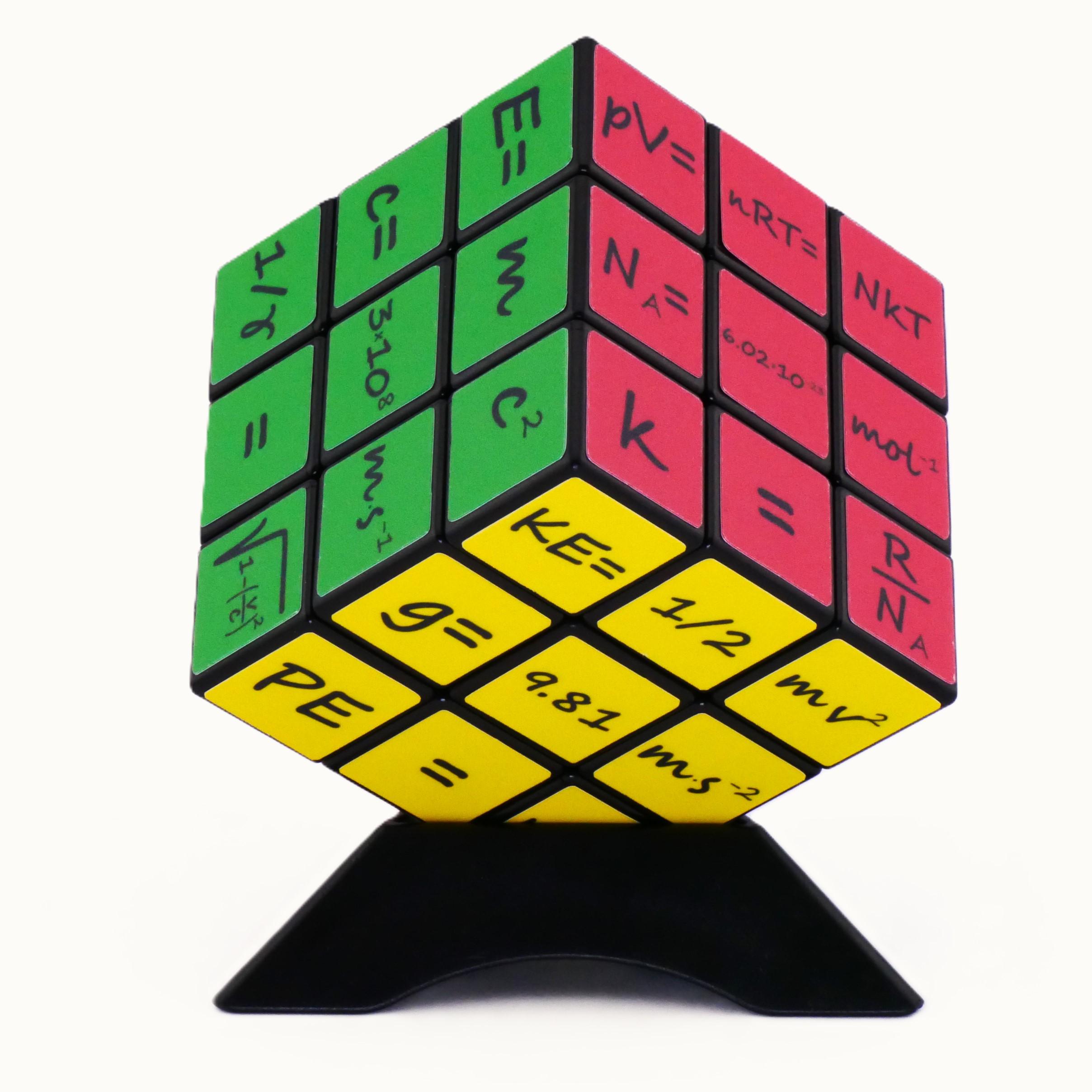 Physics Puzzle Cube – Science 3x3 Decorative Puzzle With Formulas (5.7 ...