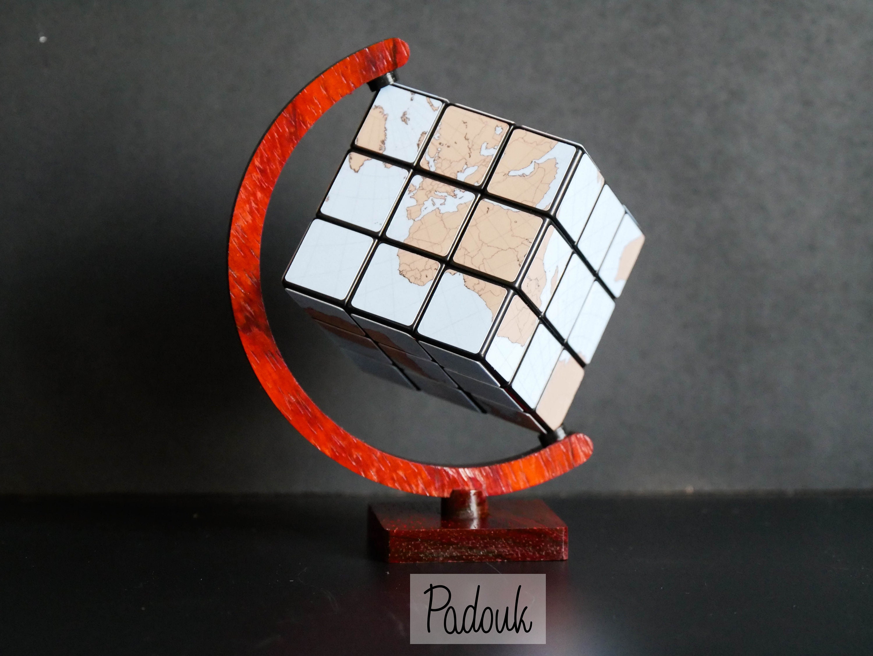 Rubik's Cube Earth Globe World Map Decoration Geography - Etsy Canada