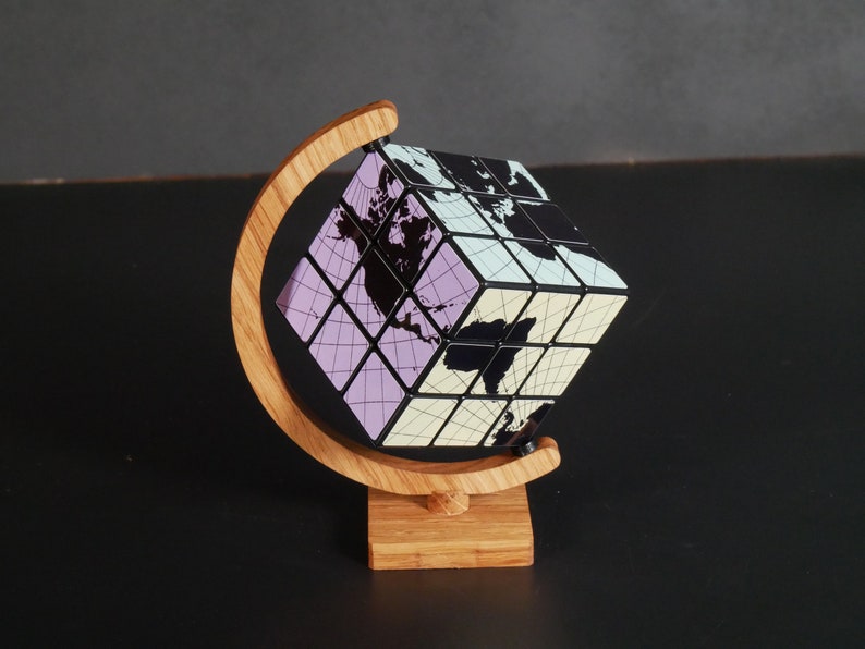 Rubik's Cube Earth Globe World Map Decoration Geography, World Map ...