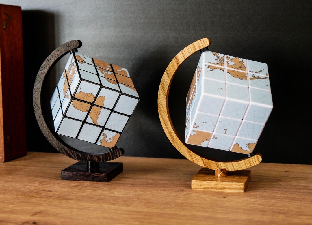 Rubik's Cube Terrestrial Globe World Map Decoration Geography, World ...