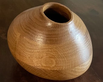 Oak Wood Vase - Etsy