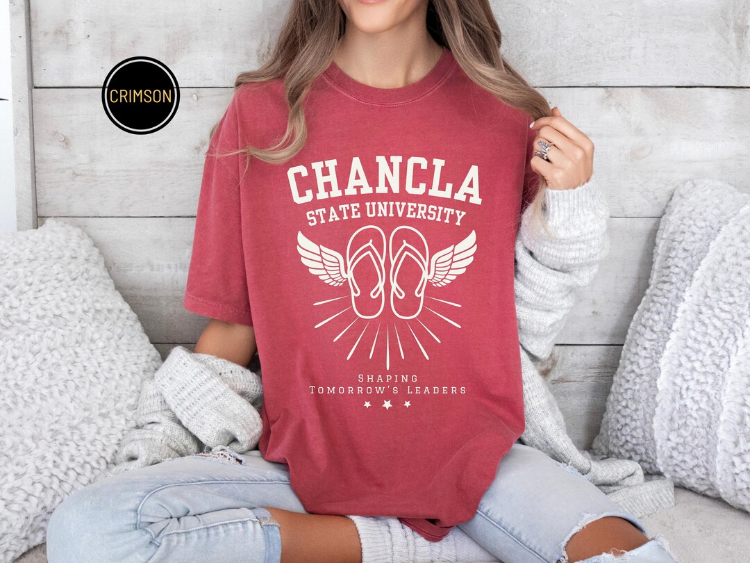 Chancla Wings University Comfort Colors T-shirt, Childhood Chancleta ...