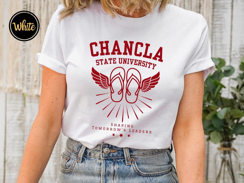 Chancla Wings University T-shirt, Childhood Chancleta Funny Shirt ...