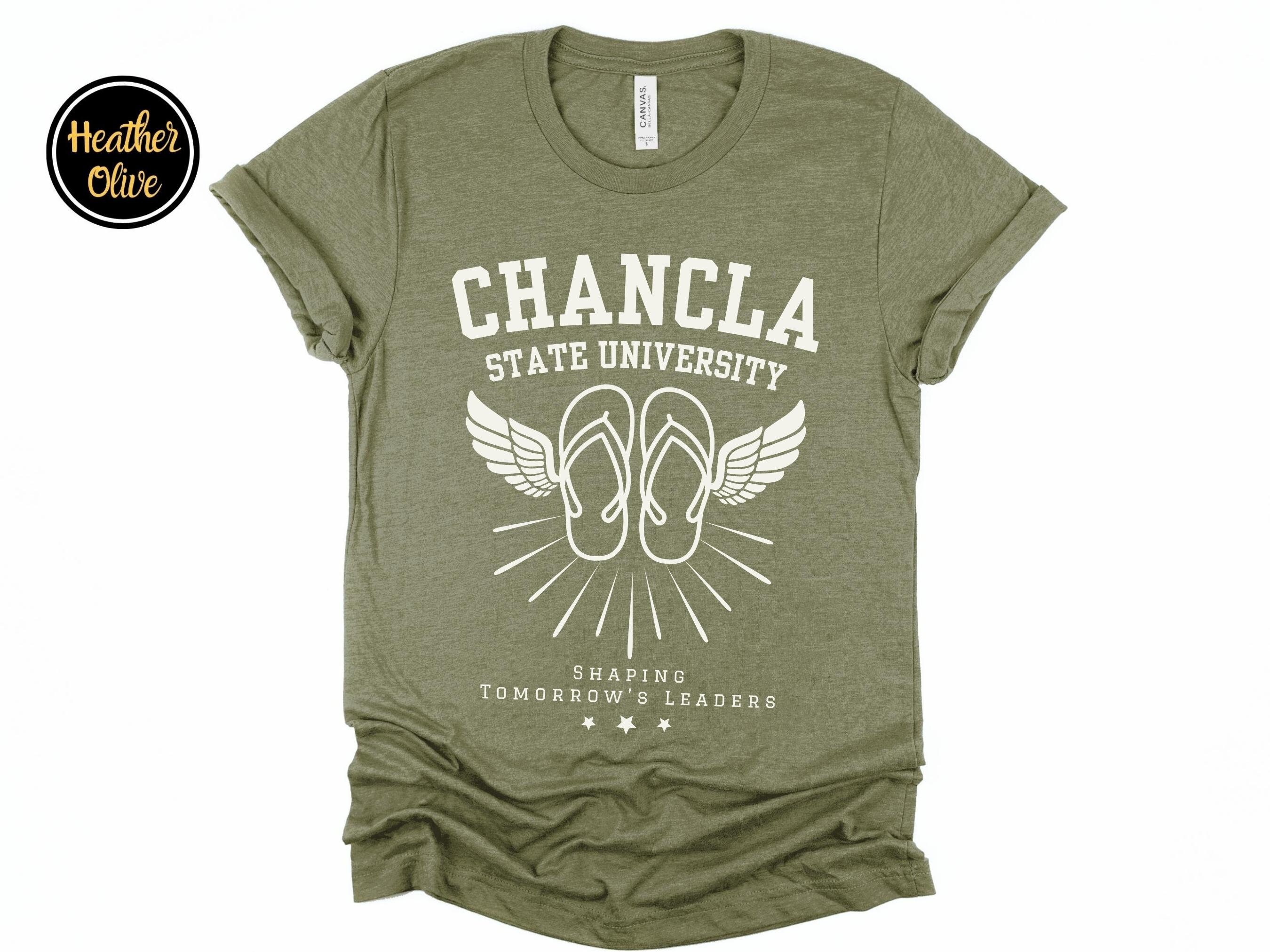 Chancla Wings University T-shirt, Childhood Chancleta Funny Shirt ...