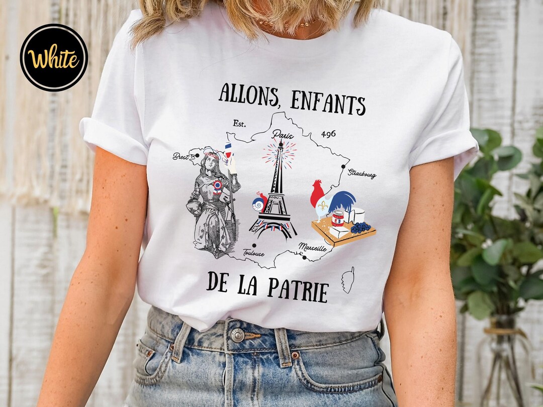 France Olympics Shirt, Eiffel Tower, France Map Shirt, Souvenir Apparel ...