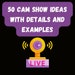 50 Cam Show Ideas With Details and Examples - Etsy