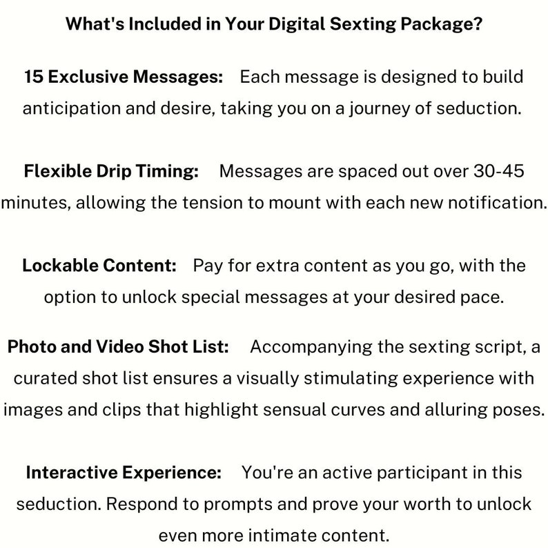 Script for Drip Sexting Session: "dominant Seduction" - Etsy