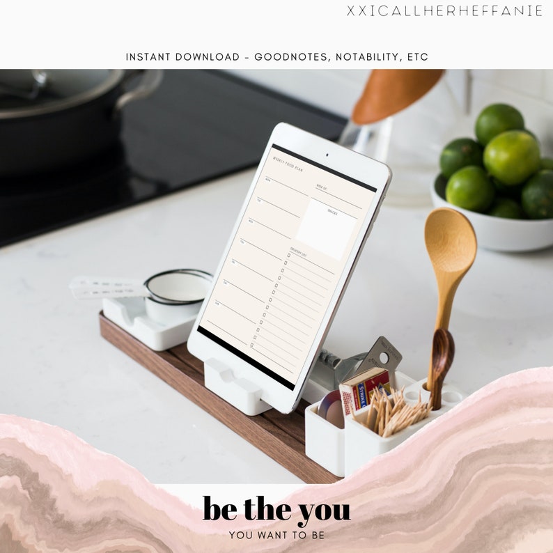 Weekly Meal Plan, Digital Download, Printable, Weekly Menu, Planner ...