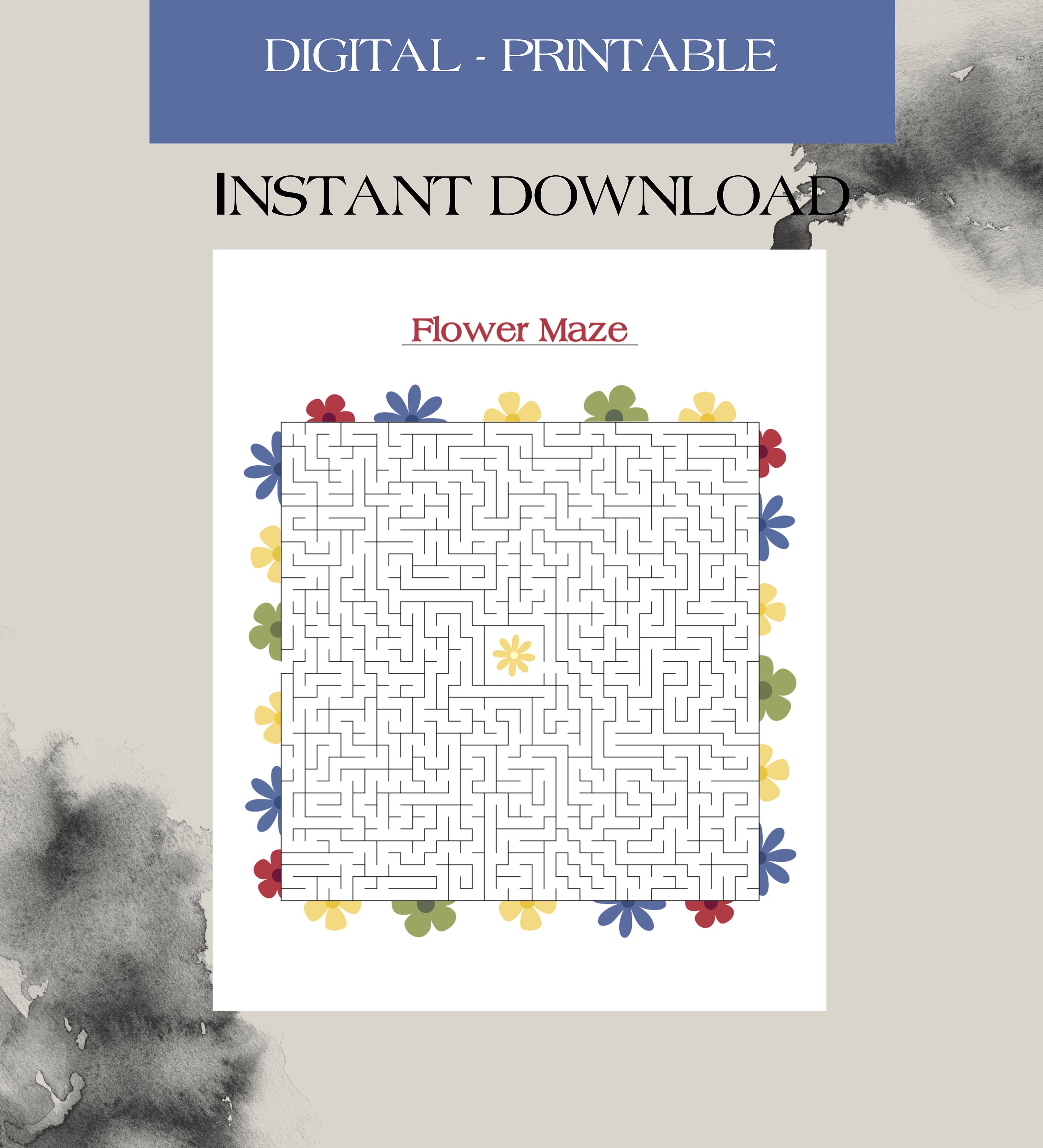 Digital Download Activity Maze - Etsy