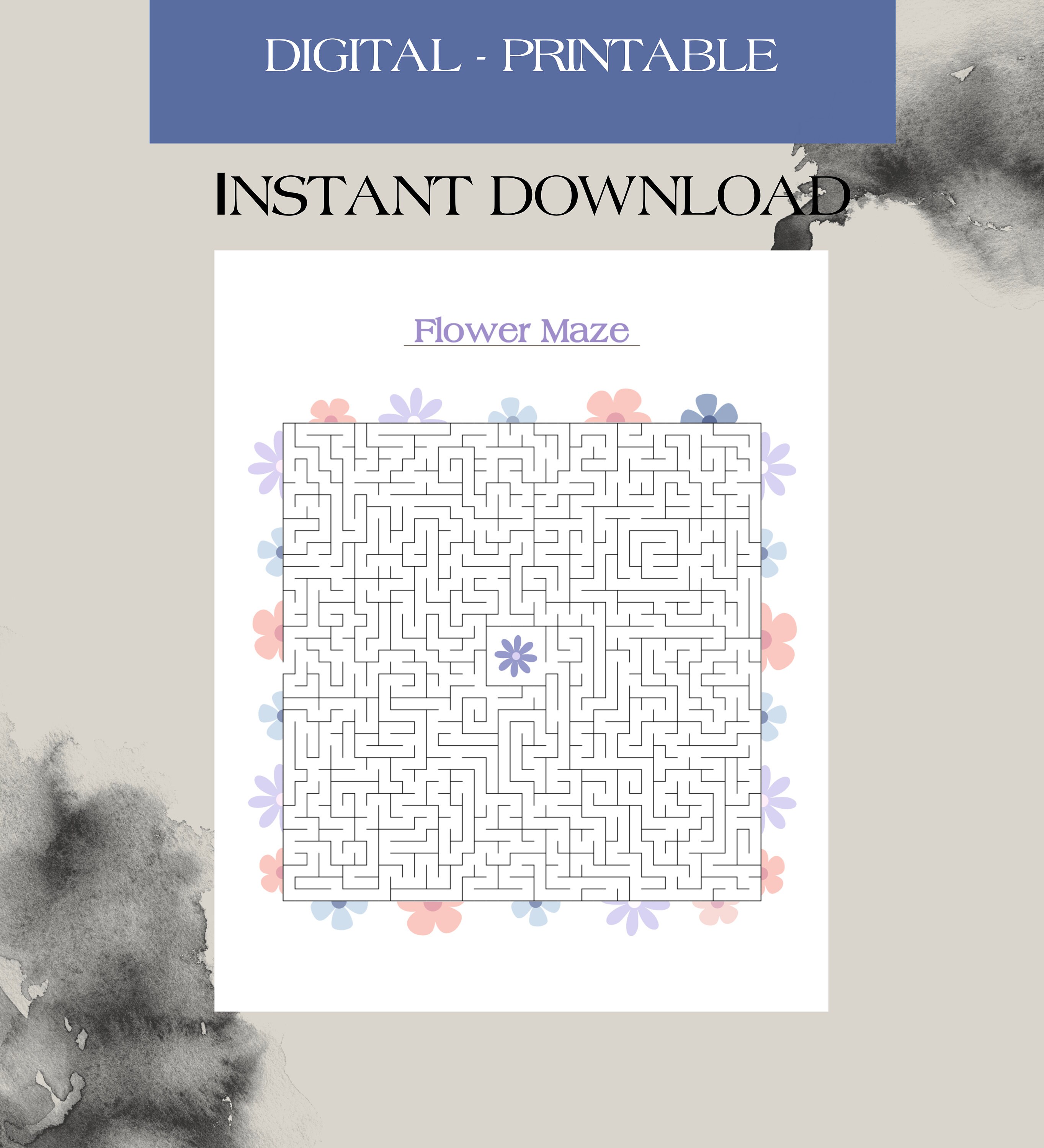 Digital Download Activity Maze - Etsy