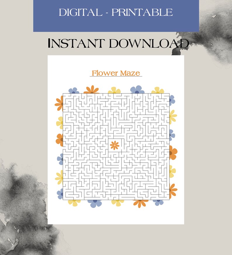 Digital Download Activity Maze - Etsy