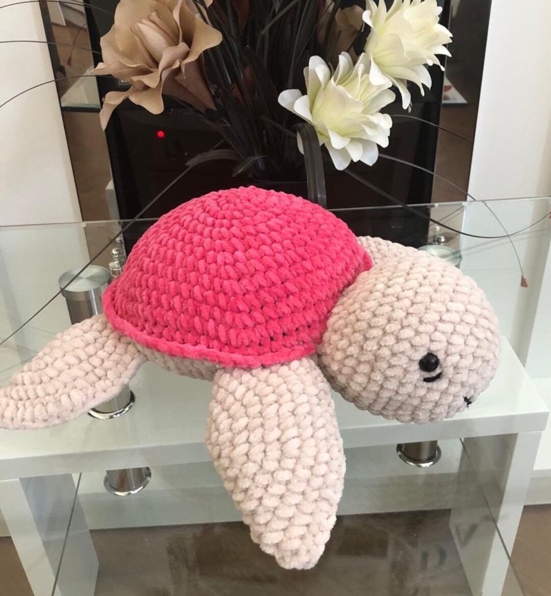 LARGE Crochet Turtle Pattern Cute Toy Crochet Turtle - Etsy