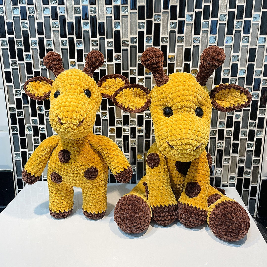 2in1 Crochet Giraffe Patterns, Cute Jerry and Geri Plush Giraffes ...