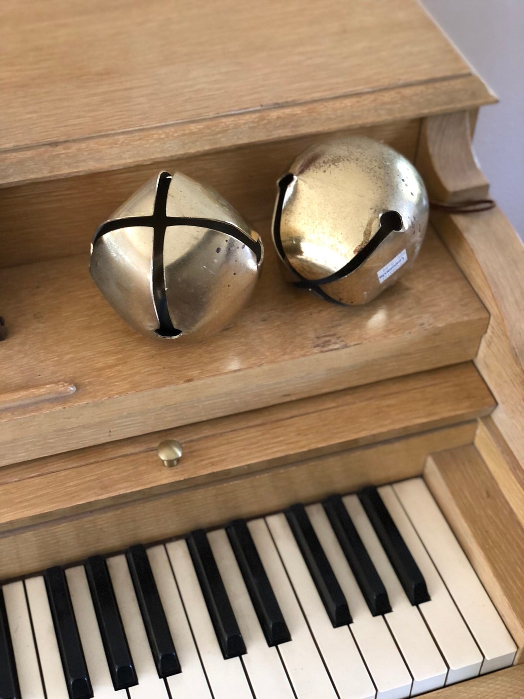 Pair of Large Sleigh Bells, Crotal, Jingle Bells, Horse Bells, Brass - Etsy