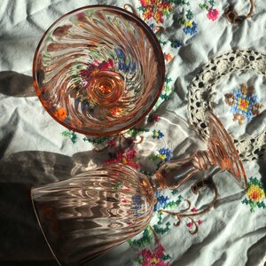 Vintage Arcoroc Pink Water Glass, Arcoroc Wine Glass, Rosaline Pink ...