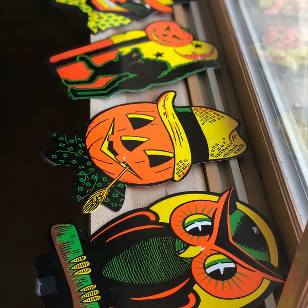 Halloween Vintage Die Cut Decorations - Etsy