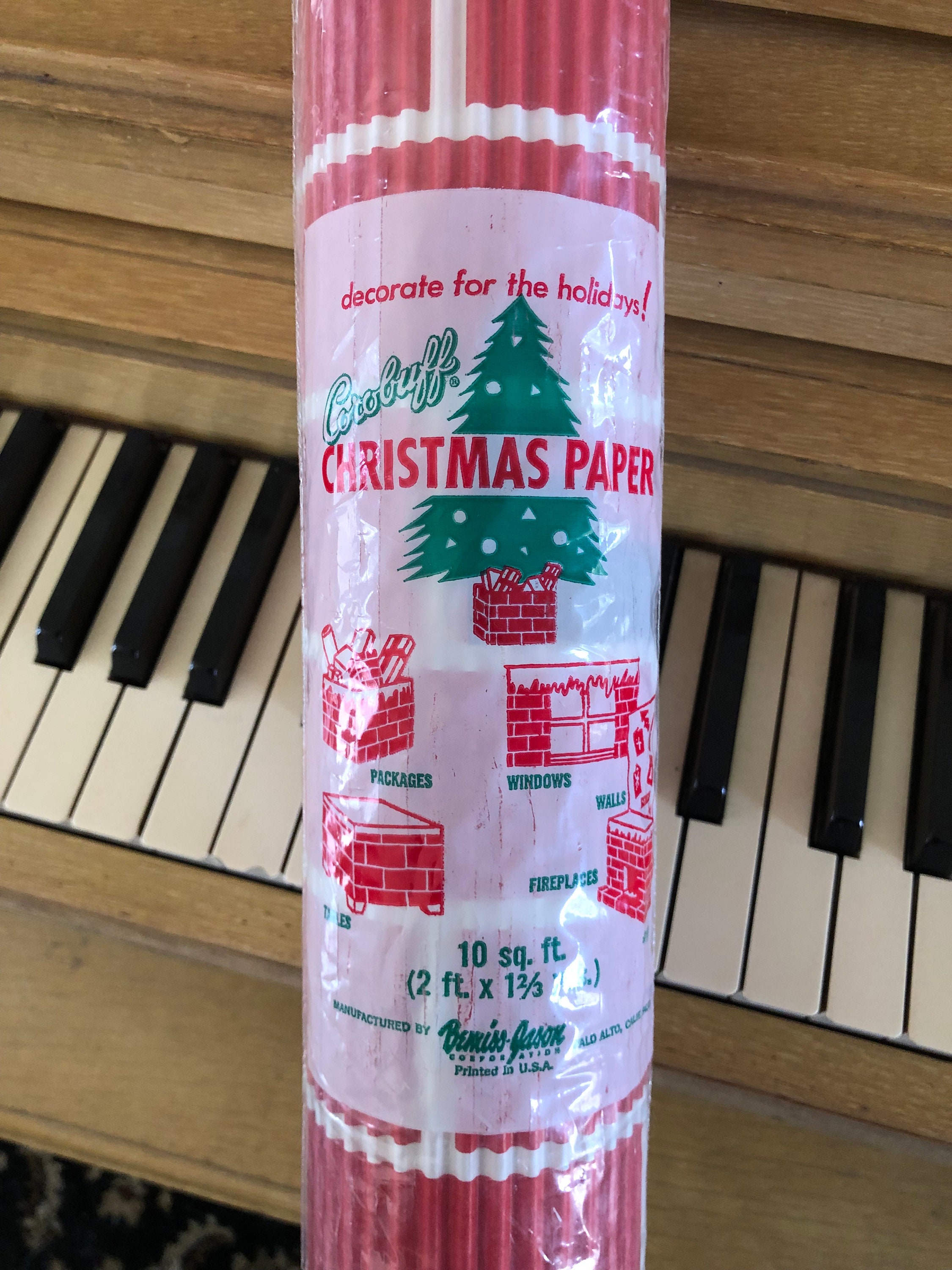 Vintage Corobuff Brick Paper, Vintage Red Brick Corrugated Paper ...