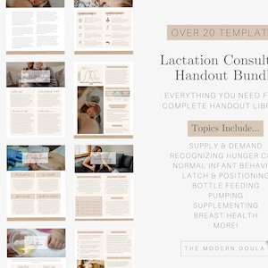 Lactation Consultant Handout Bundle, Breastfeeding Client Handouts, IBCLC Client Forms ...