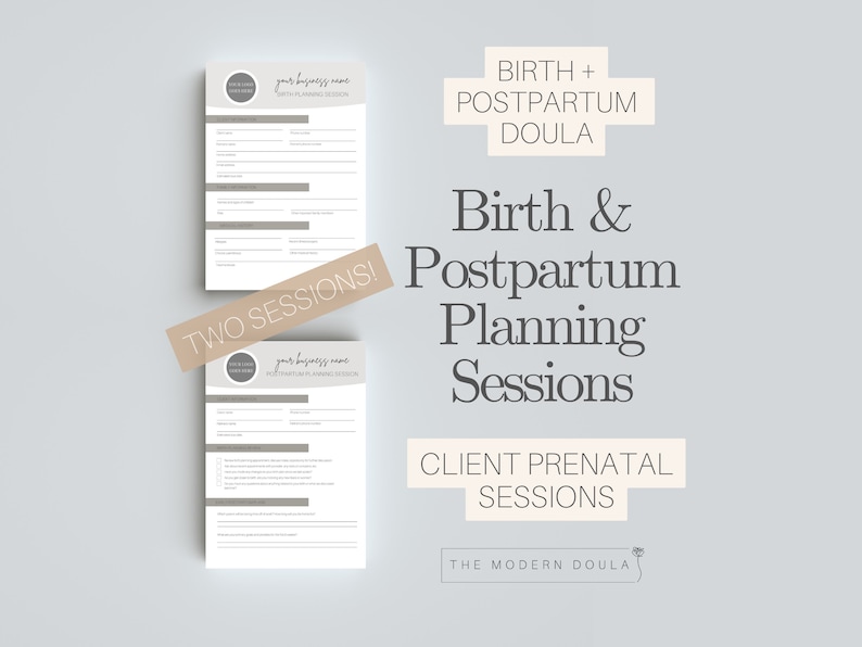 Birth Doula Prenatal Visits, Client Intake Forms, Doula Appointment ...