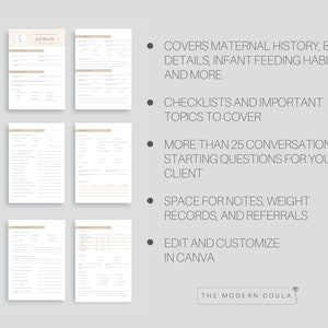 Editable Lactation Consultant Intake Form, Breastfeeding Counsellor ...