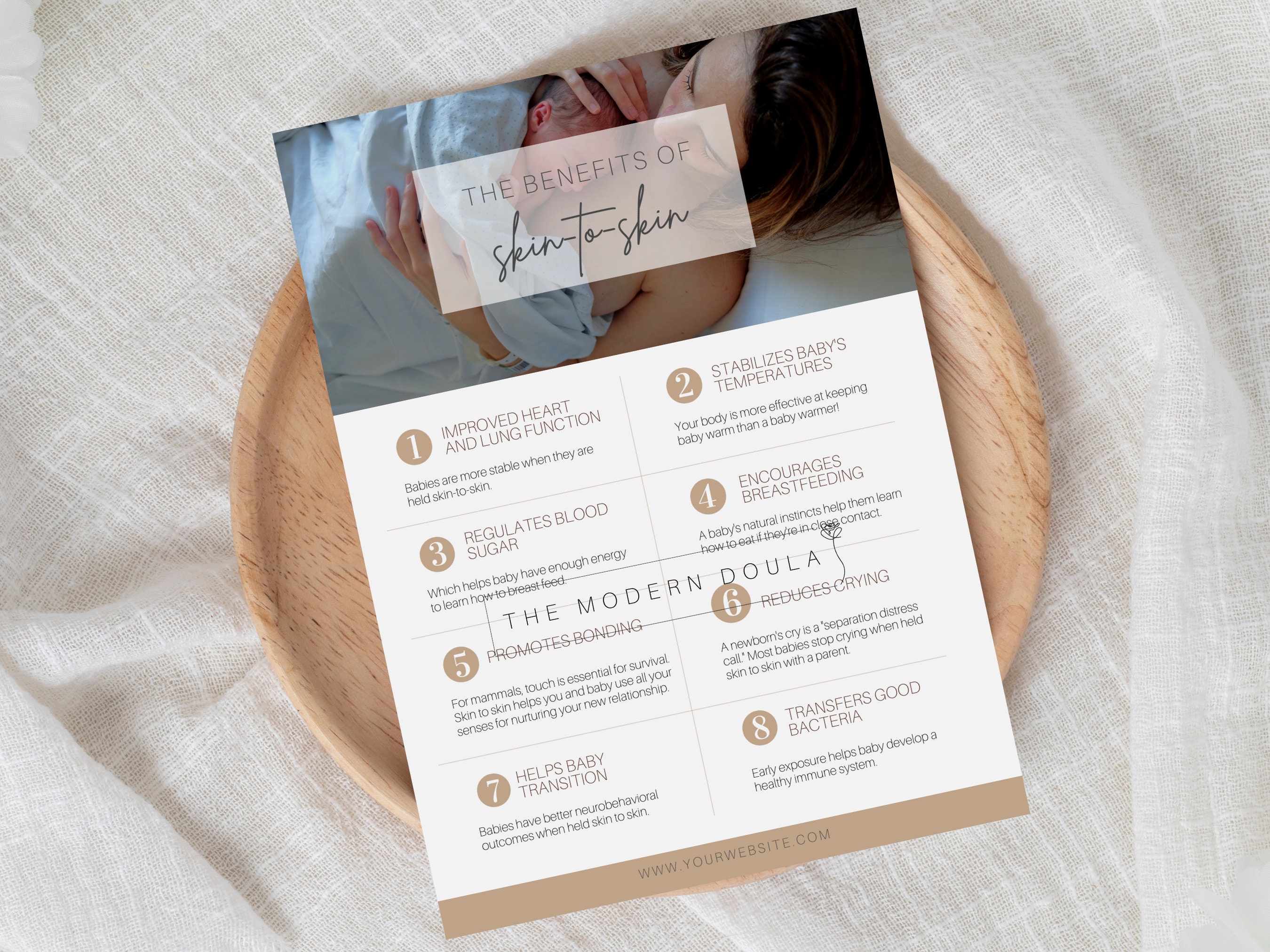 Editable Doula Handout, Benefits of Skin to Skin Printable, Handouts ...