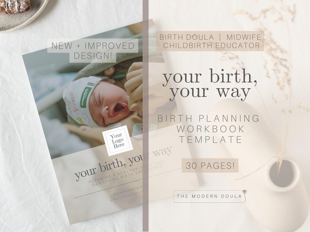 Birth Plan Client Workbook, Birth Doula Client Forms, Birth Plan ...