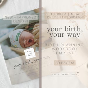 Birth Plan Client Workbook, Birth Doula Client Forms, Birth Plan ...
