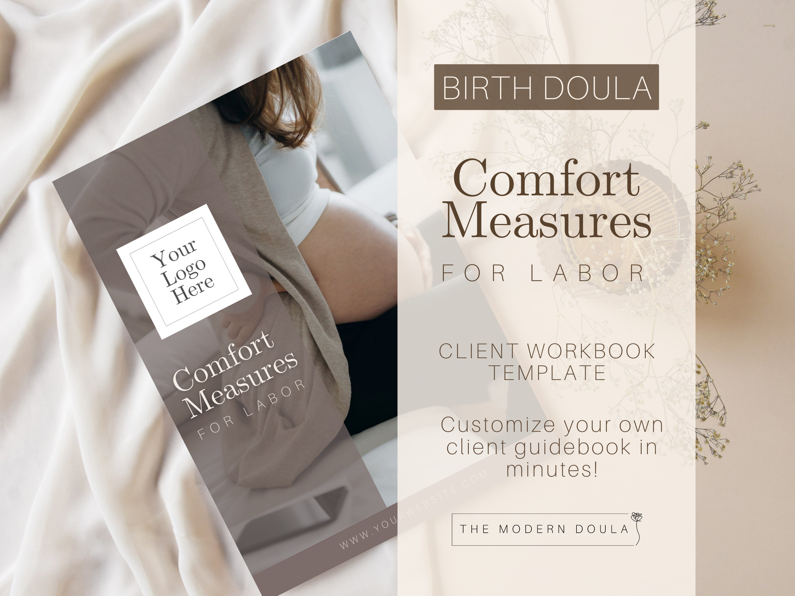 Comfort Measures for Labor Client Guidebook, Doula Client Workbook ...