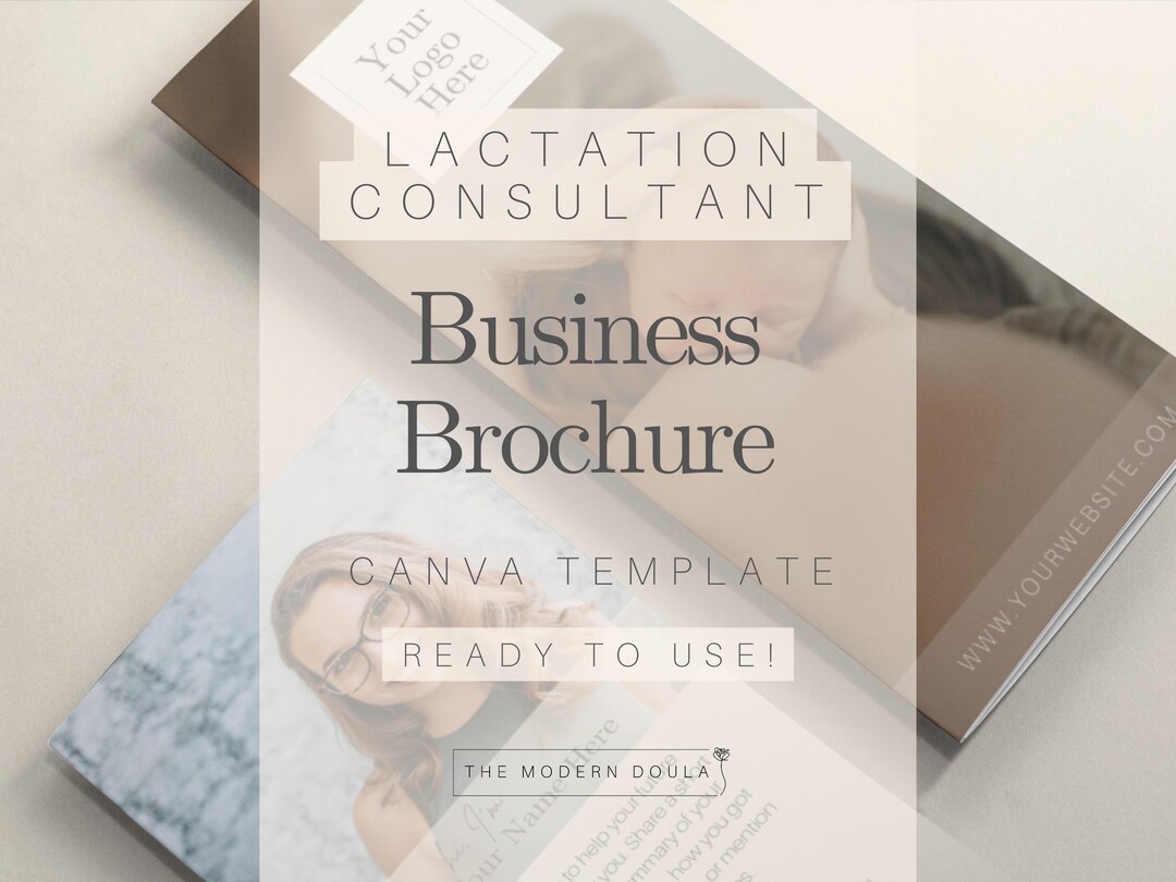 Lactation Consultant Brochure Template, IBCLC Marketing Tools ...