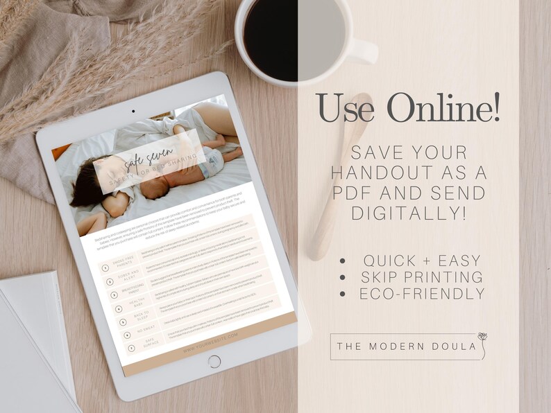 Safe Seven Bedsharing Handout, Cosleeping Safety, Postpartum Doula ...