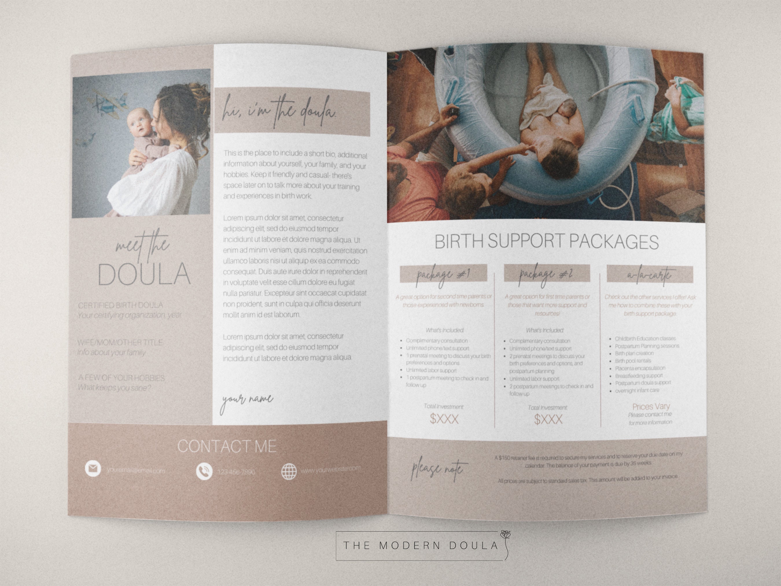 Editable Birth Doula Welcome Package, Doula Client Forms, New Client ...