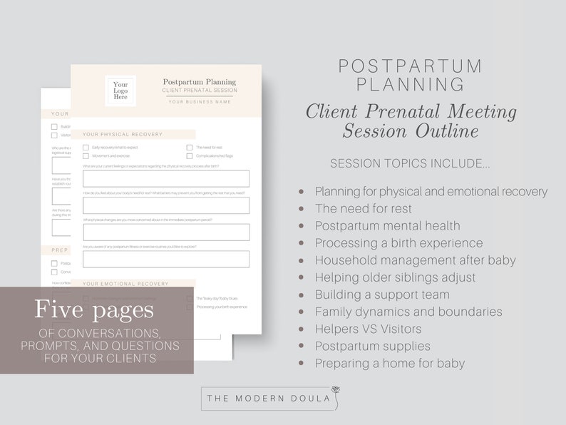 Birth Doula Prenatal Meeting, Postpartum Planning, Client Prenatal ...