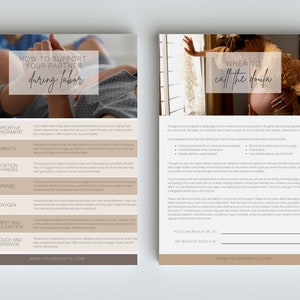 Doula Handouts Editable Birth Doula Client Handouts Birth - Etsy