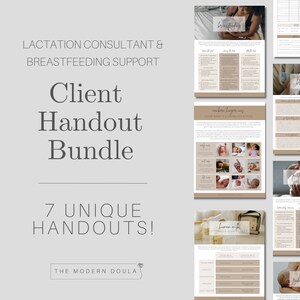 Breastfeeding Education Handout Bundle, Editable IBCLC Handouts ...