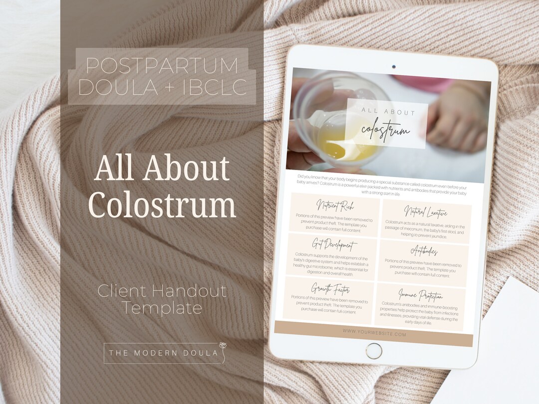 All About Colostrum Client Handout, Lactation Consultant Paperwork ...