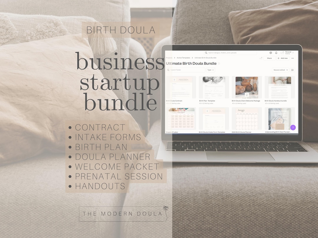 Ultimate Birth Doula Bundle, New Doula Business Startup Bundle, Doula Contract and Handouts ...