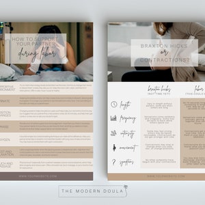 Birth Partner Support Package Cheat Sheet for Birth Partners - Etsy