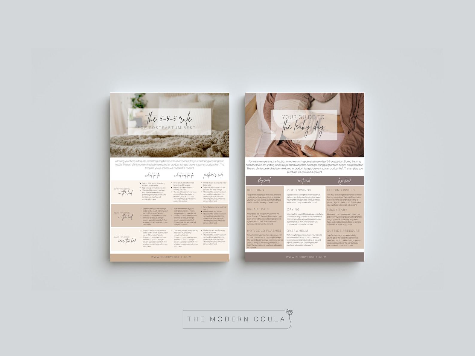 Doula Handouts, Editable Birth Doula Handouts, Postpartum Planning ...