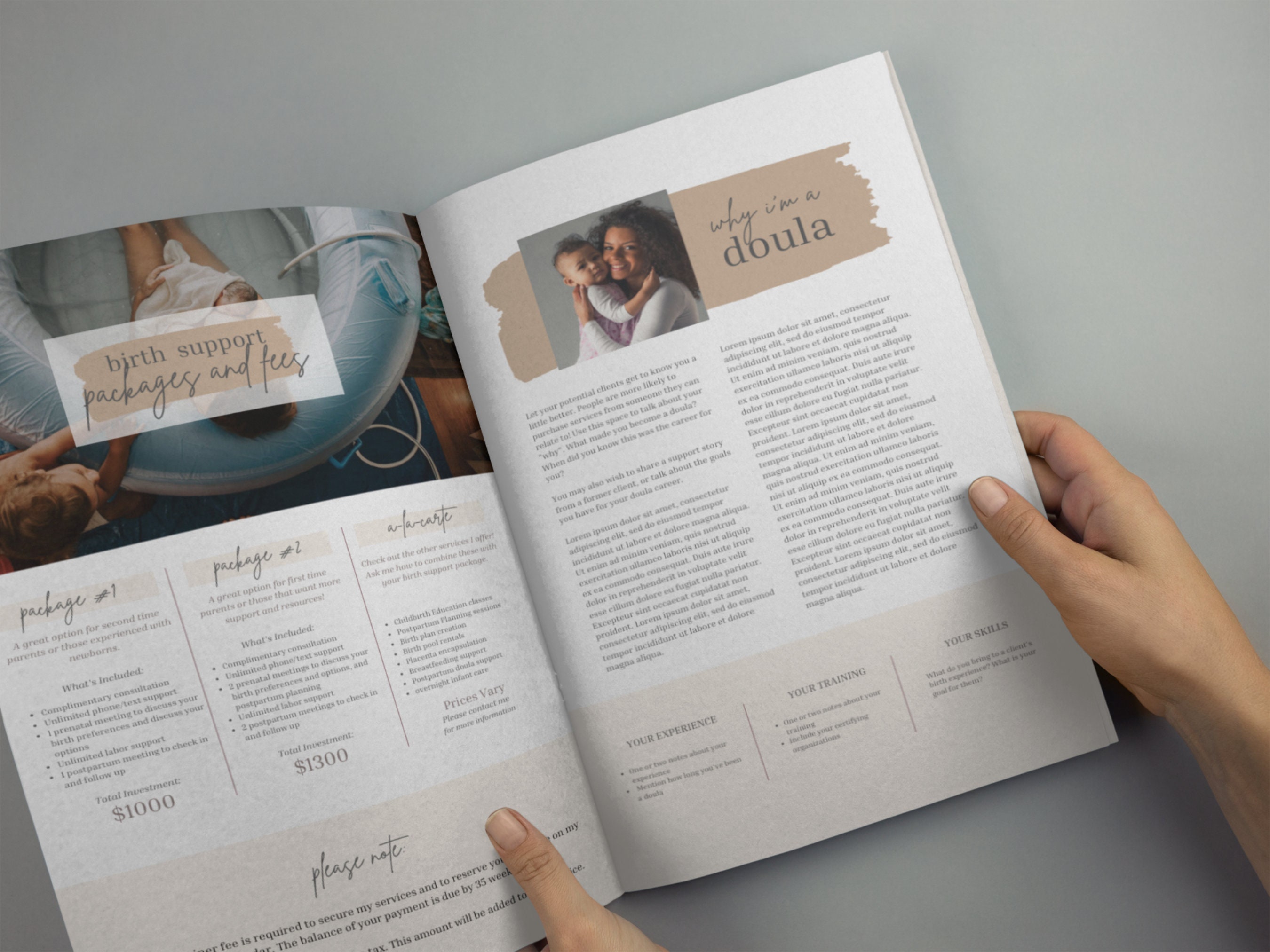 Birth Doula Welcome Packet Doula Client Welcome Package - Etsy