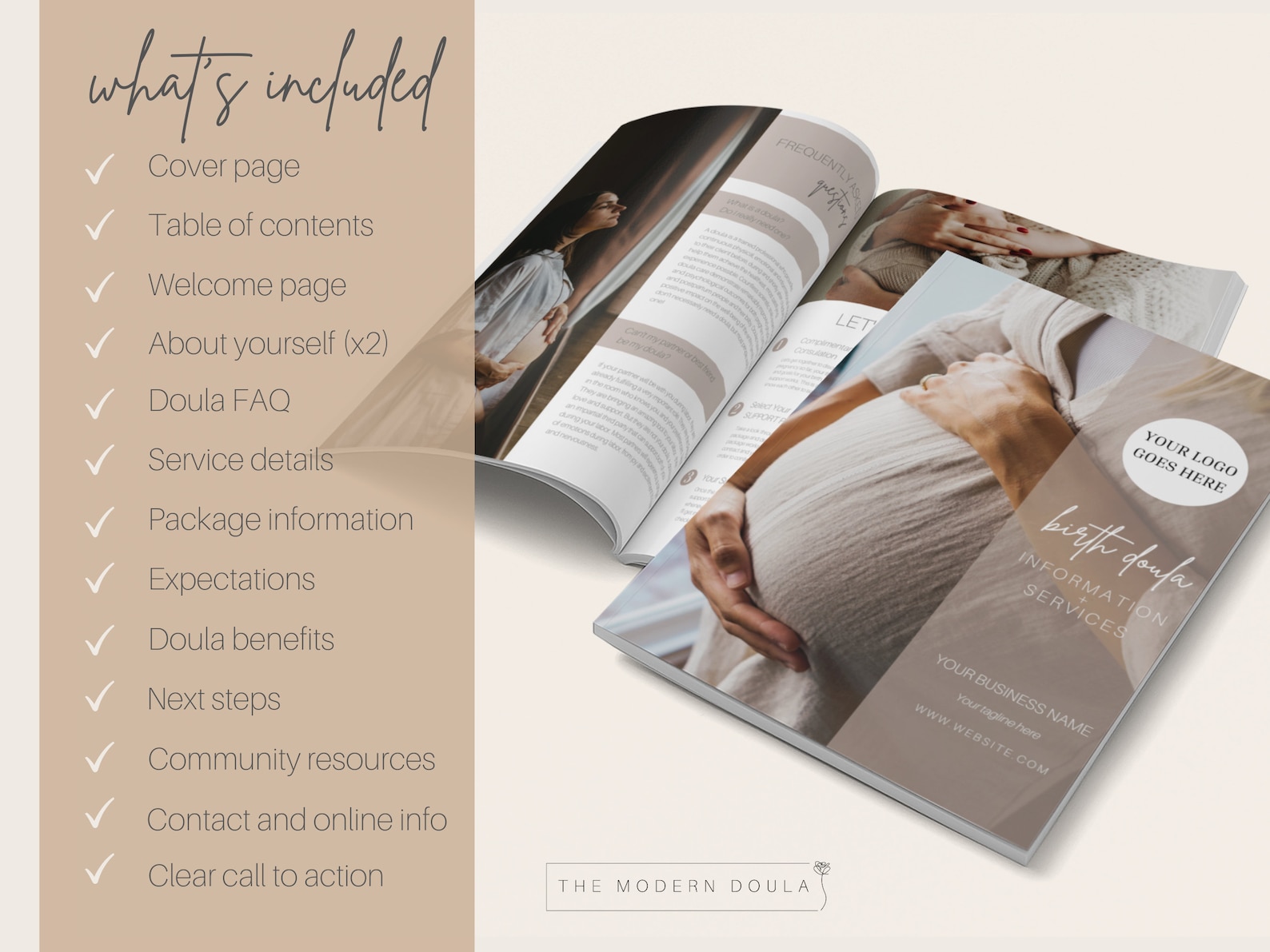Editable Birth Doula Welcome Package, Doula Client Forms, New Client ...