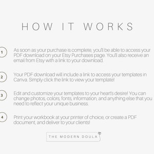 Birth Plan Workbook, Template for Birth Planning, Birth Plan Book ...