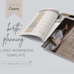 Birth Plan Workbook Template for Birth Planning Birth Plan - Etsy