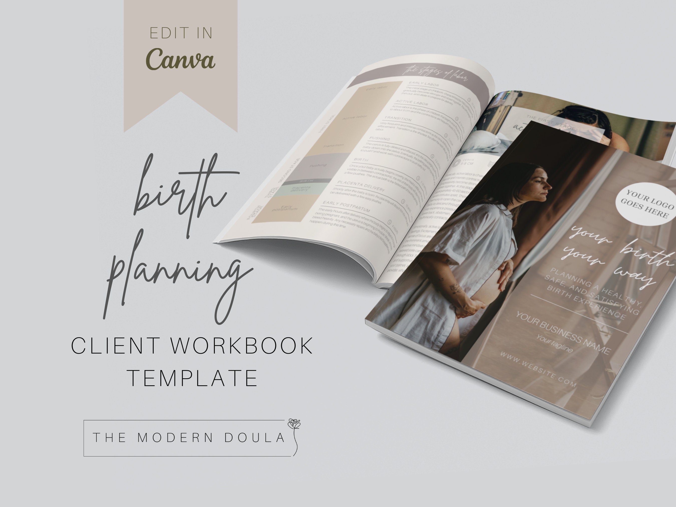 Birth Plan Workbook Template for Birth Planning Birth Plan - Etsy