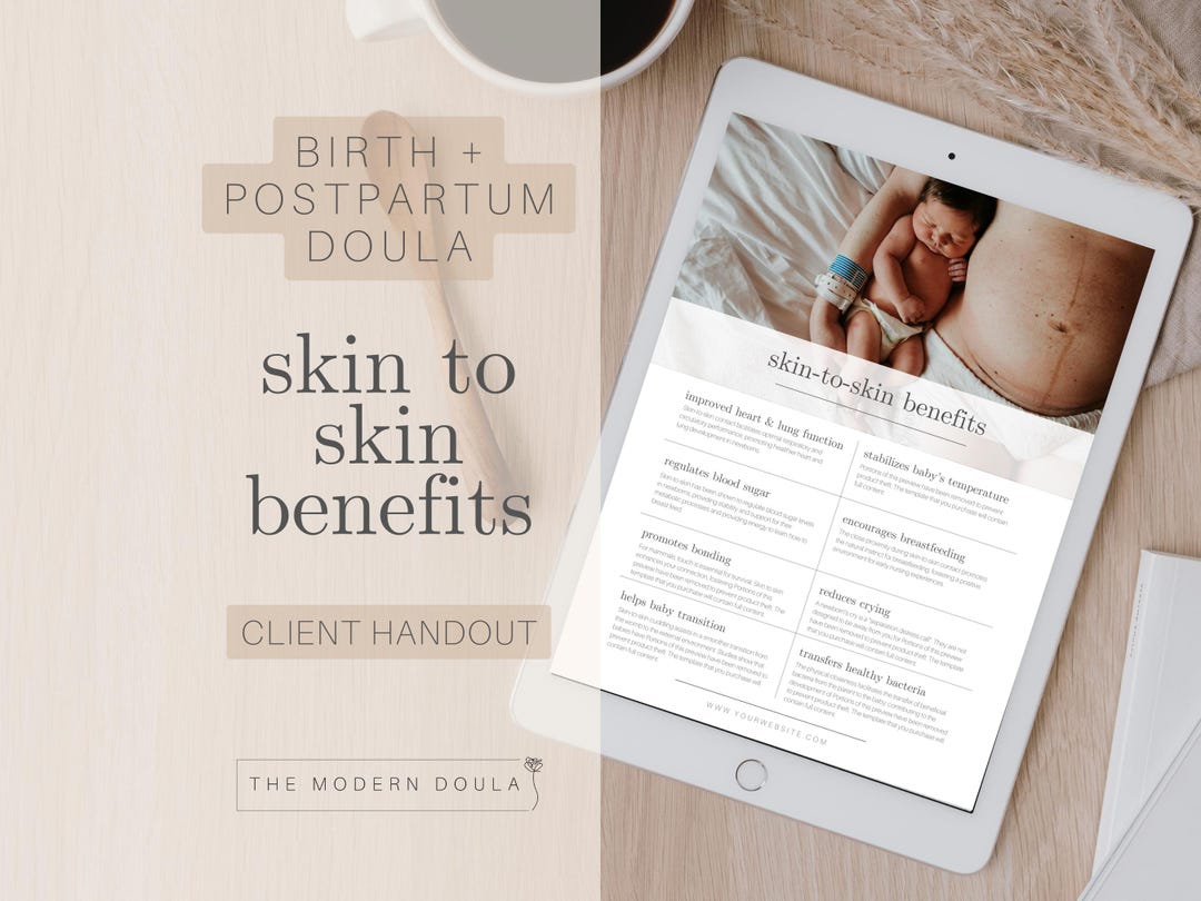 Skin-to-skin Doula Handout, Benefits of Skin to Skin Printable, Birth ...
