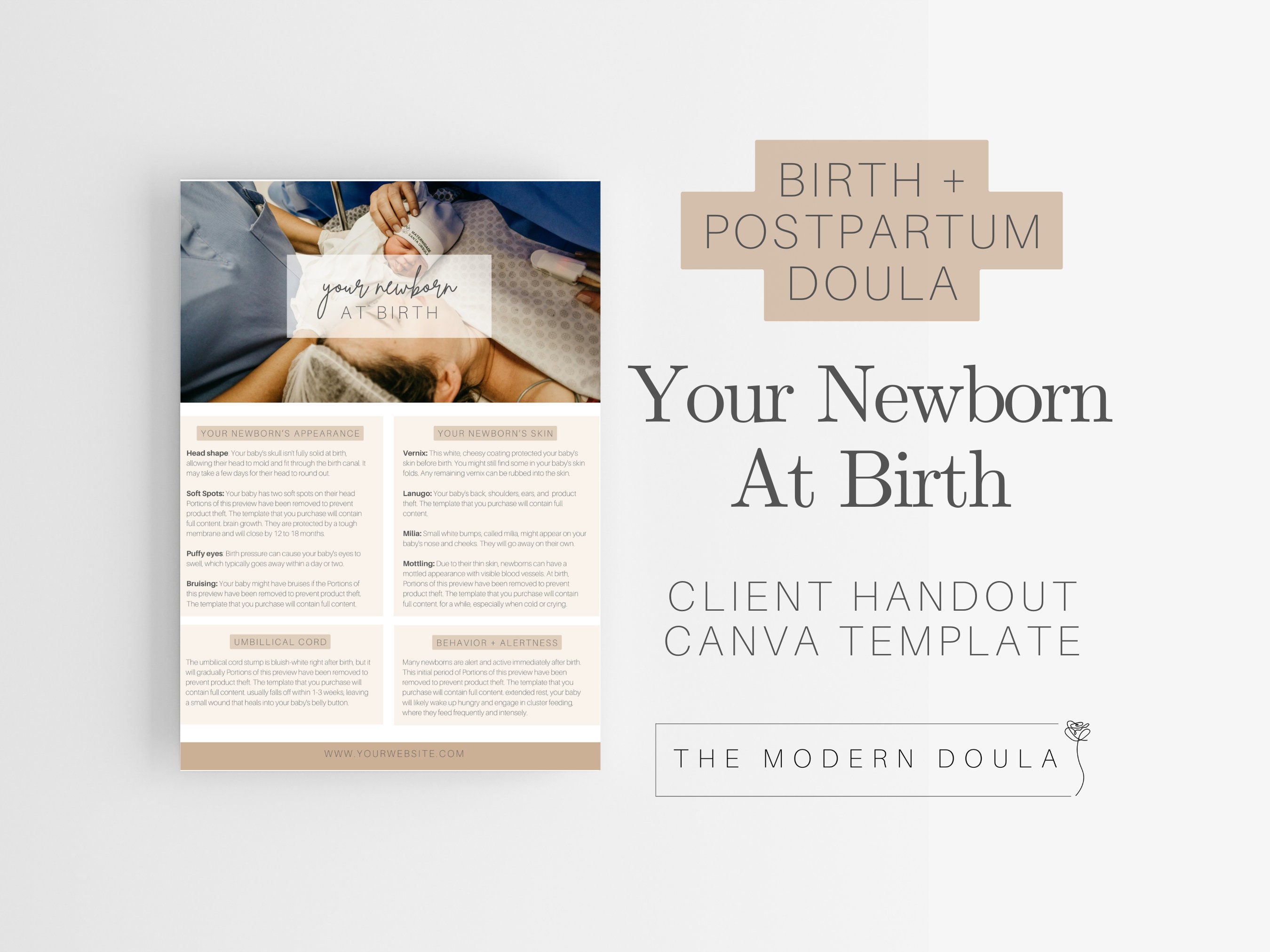 Your Newborn at Birth Handout, Newborn Appearance Handout, Birth and ...
