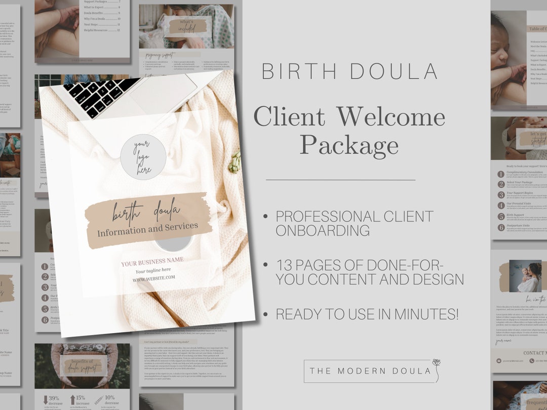 Birth Doula Welcome Packet, Doula Client Welcome Package, Birth Doula ...